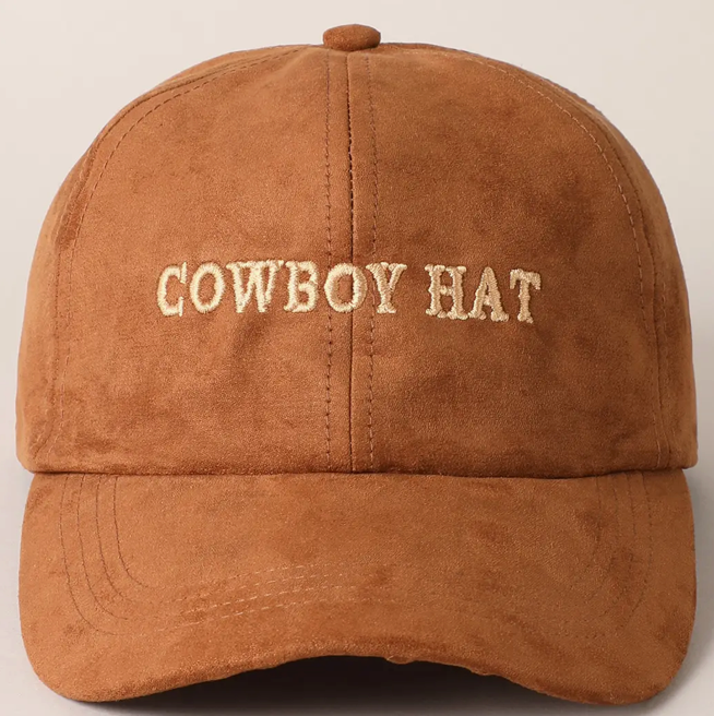 Suede Cowboy Hat Cap – The Branded Vaquero